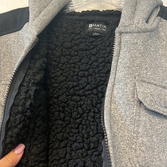 Matix | Jackets & Coats | Guc Boys Sherpa Lined Zip Up 4 Pocket Hooded ...